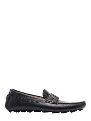 Philipp Plein Logo Moccasin Loafers - Black