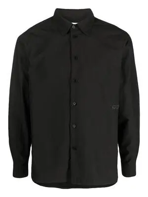 SOULLAND Logo-patch Plain Shirt