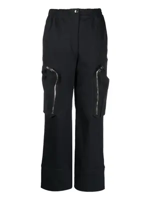 BLANCA VITA Cargo Straight Trousers - Black