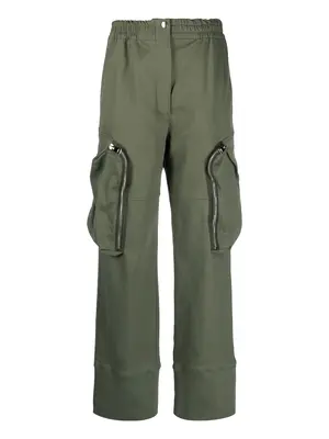 BLANCA VITA Cargo Straight Trousers - Green