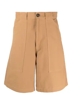 A.p.c. Melbourne Cotton Canvas Shorts - Brown