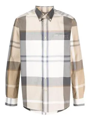 Barbour Long-sleeve Plaid Cotton Shirt - Neutrals