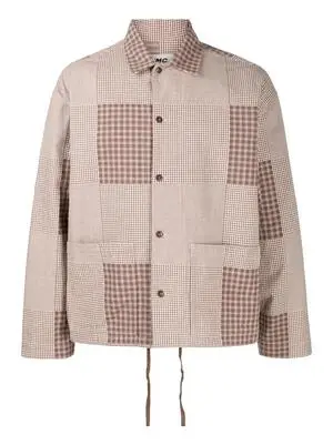You Must Create Pj Checked Long-sleeve Shirt - Brown