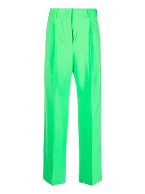 MSGM High-waist Tailored Trousers - Green