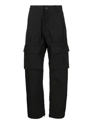 44 LABEL GROUP Multi-pocket Parachute Trousers - Black
