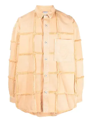 COUNTY OF MILAN Inside-out Overshirt - Orange