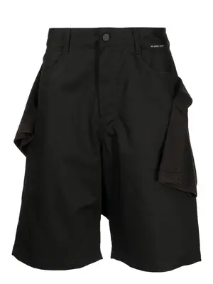 44 LABEL GROUP Five-pocket Bermuda Shorts - Black