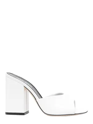 Paris Texas Anja 105mm Leather Sandals - White