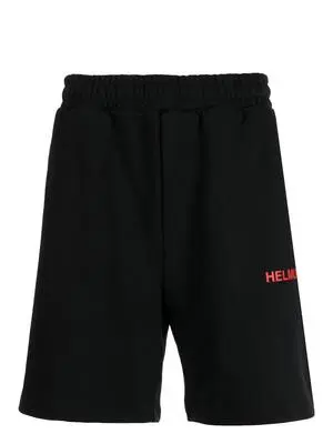 Helmut Lang Logo-print Cotton Shorts - Black