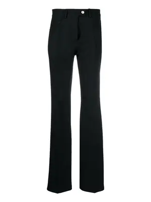 COURREGES Low-rise Bootcut Trousers - Black