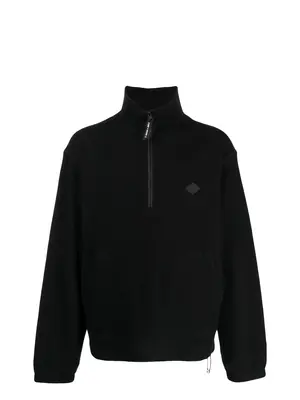 SPOONYARD Waffle-effect Polo-shirt - Black