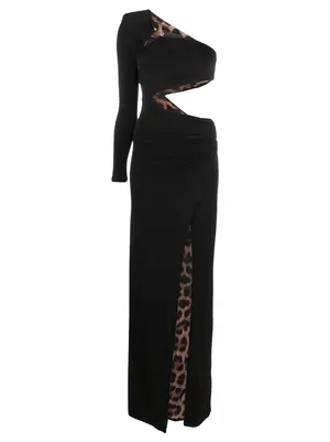 Philipp Plein Cut-out Maxi Dress - Black