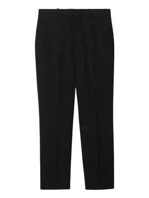 Burberry Wool Tailored High-rise Trousers - Black