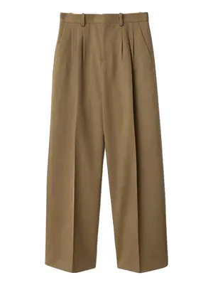 Burberry Burberry Wool Tailored Trousers Maple/cocoa