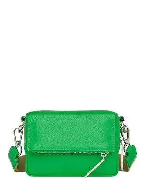 Whistles Bibi Leather Crossbody - Green/multi