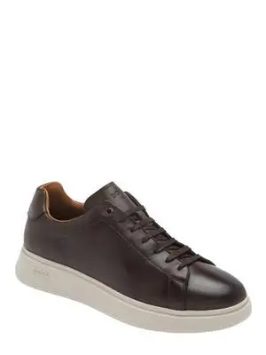 BOSS BOSS Bulton Leather Sneakers Dark Brown