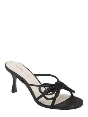 KOKO + PALENKI Strappy Sandals - Black Shimmer