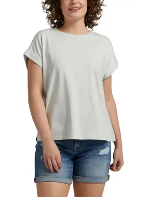 Jag JAG Drapey Cuff Cotton & Modal T-Shirt Mint