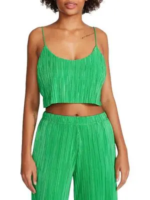 STEVE MADDEN Gianna Plissé Crop Top