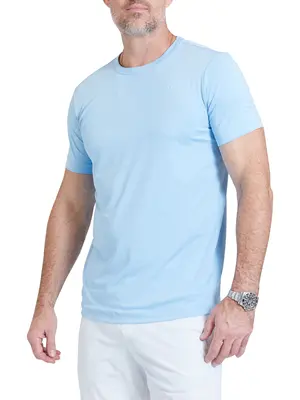 REDVANLY Minna Crewneck Performance T-shirt Skydiver