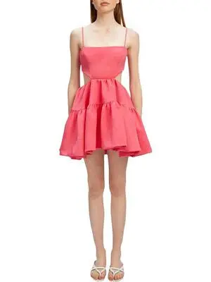 Bardot Layla Cutout Minidress - Candy Pink