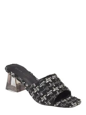 KOKO + PALENKI KOKO + PALENKI Belize Leather Sandal Black Tweed