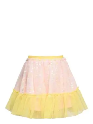 TRULY ME Ruffle Sequin Skirt
