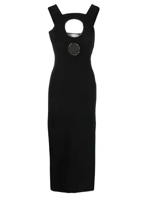 GENNY Cut-out Sheath Dress - Black