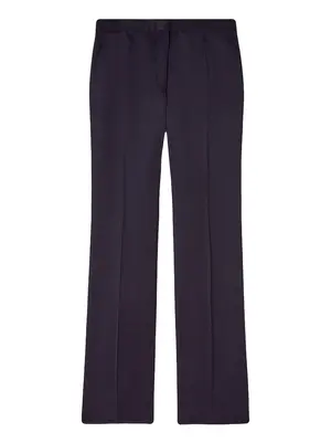 JIL SANDER Pressed-crease High-waisted Trousers - Black