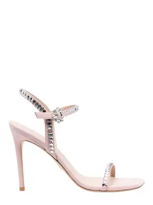 STUART WEITZMAN 105mm Crystal-embellished Sandals - Pink