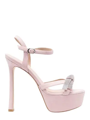 STUART WEITZMAN Mega Bow 160mm Sandals - Pink