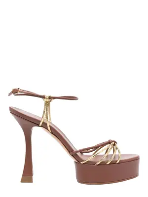 Casadei Julia 120mm Platform Sandals - Brown