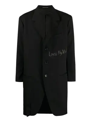 YOHJI YAMAMOTO Yohji Yamamoto Notched-Lapels Wool Coat