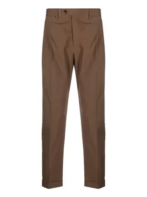 DELL'OGLIO Robert Tapered-leg Chinos - Brown