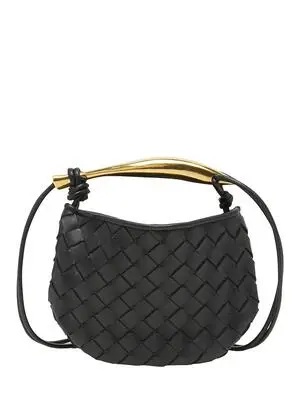 Bottega Veneta Sardine Top Handle Bag - Black Brass