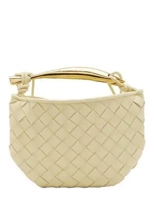 Bottega Veneta Bottega Veneta Mini Sardine Top Handle Bag Ice Cream-muse Brass