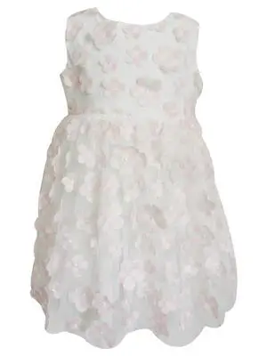 POPATU 3d Flower Tulle Dress - White