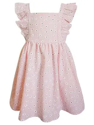 POPATU Daisy Cotton Pinafore Dress - Pink