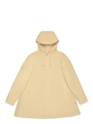 Rains Hooded A-line Rain Jacket - Gleam