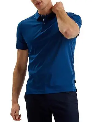 Ted Baker London Zeiter Cotton Soft Touch Slim Fit Polo Shirt - Dark Navy