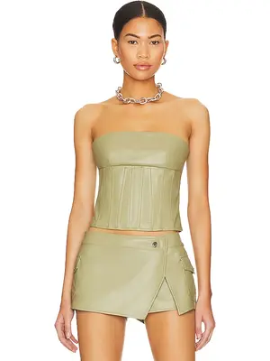 Superdown Odessa Corset Top - Olive