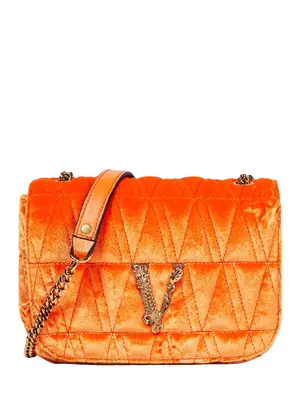 Versace Virtus Small Shoulder Bag - Orange
