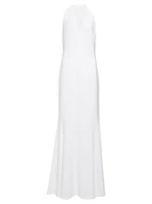 Max Mara Uranio Halterneck Gown - White