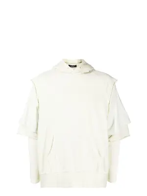 UNDERCOVERISM Layered Sleeve Hoodie - Neutrals