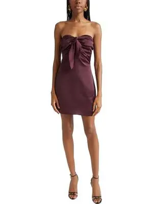 Ramy Brook Orion Strapless Minidress - Blackberry