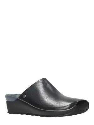 WOLKY Go Wedge Clog Black