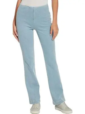 Lyssé Essentials High Waist Bootcut Pants Bleachblue