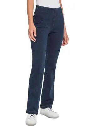 Lyssé Essentials High Waist Bootcut Pants - Indigo