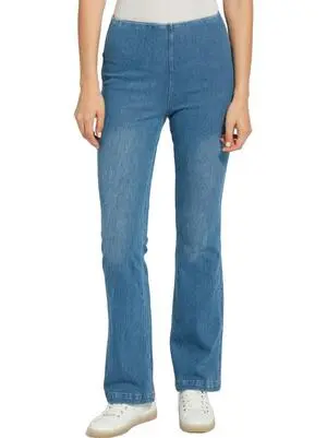 Lyssé Essentials High Waist Bootcut Pants - Mid Wash