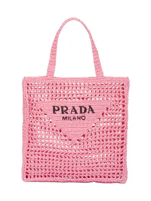 Prada Crochet Tote - Petal Pink